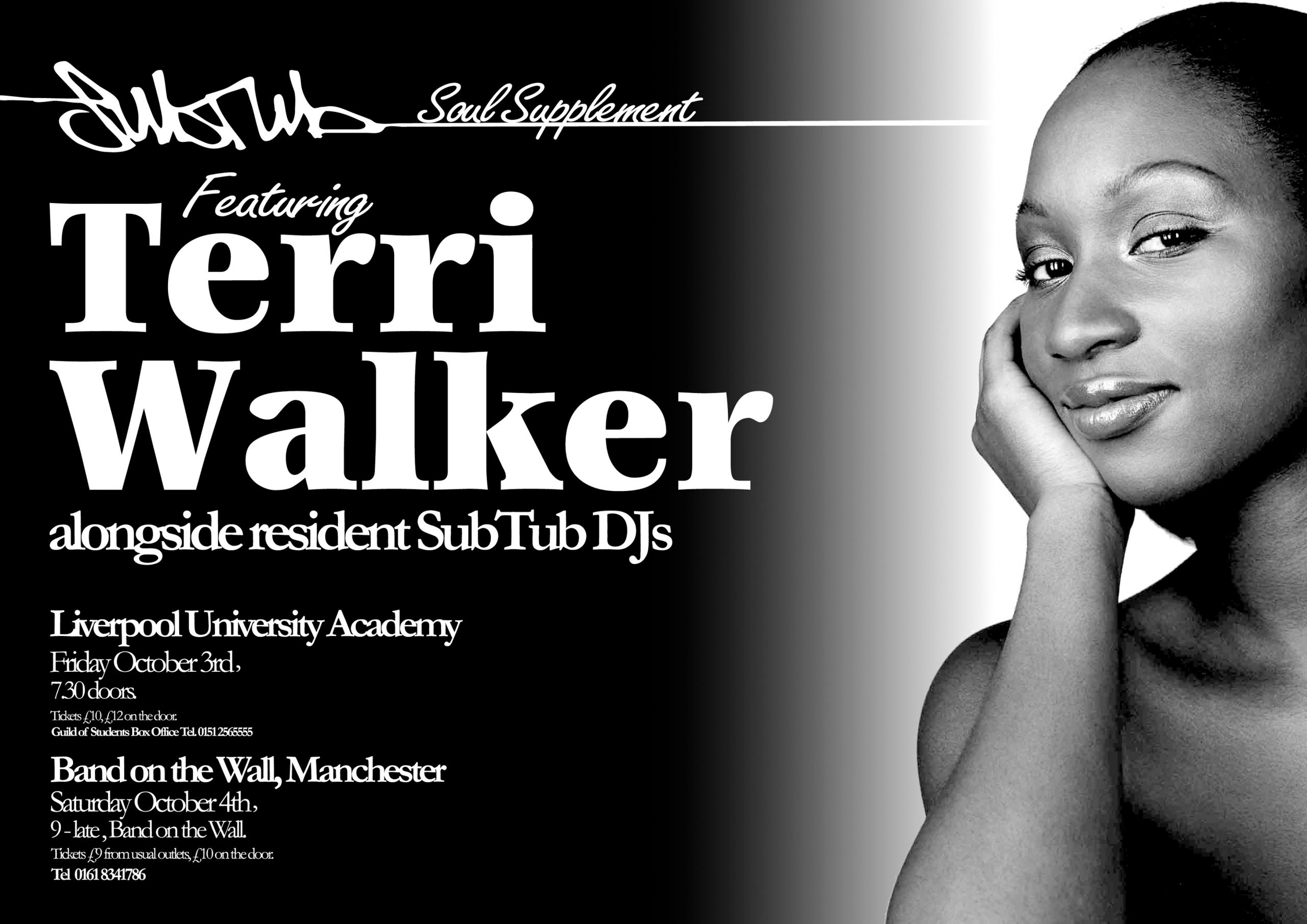 Subtub presents Terri Walker - Band on the Wall