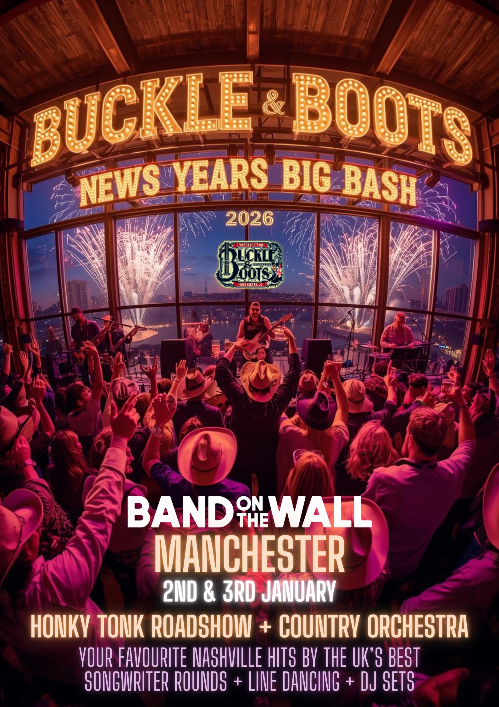 Buckle & Boots New Year's Big Bash – feat The Country Orchestra! - Band on the Wall
