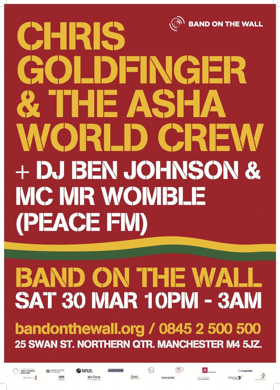Chris Goldfinger and the Asha World Crew - Band on the Wall